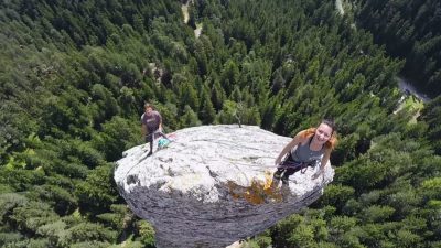 Climbing the Monolith while Filming Stunning Footage along the way!