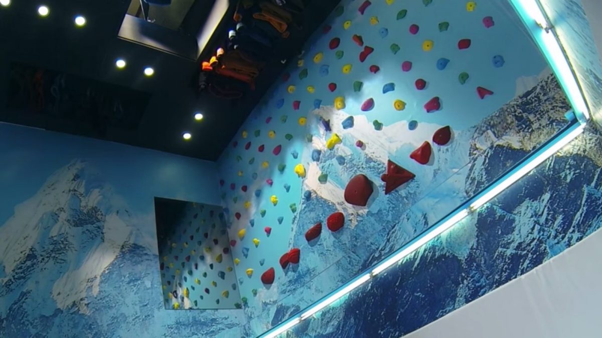 North Face Shop turns into Climbing Adventure