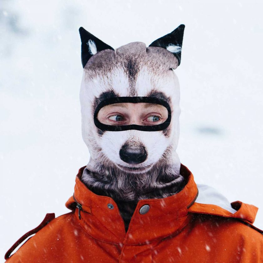 Shred the slopes in style with these ultra-realistic animal ski masks