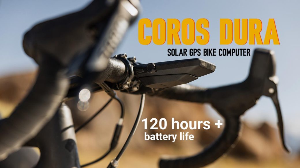 New Coros Dura solar GPS bike computer has insane battery life